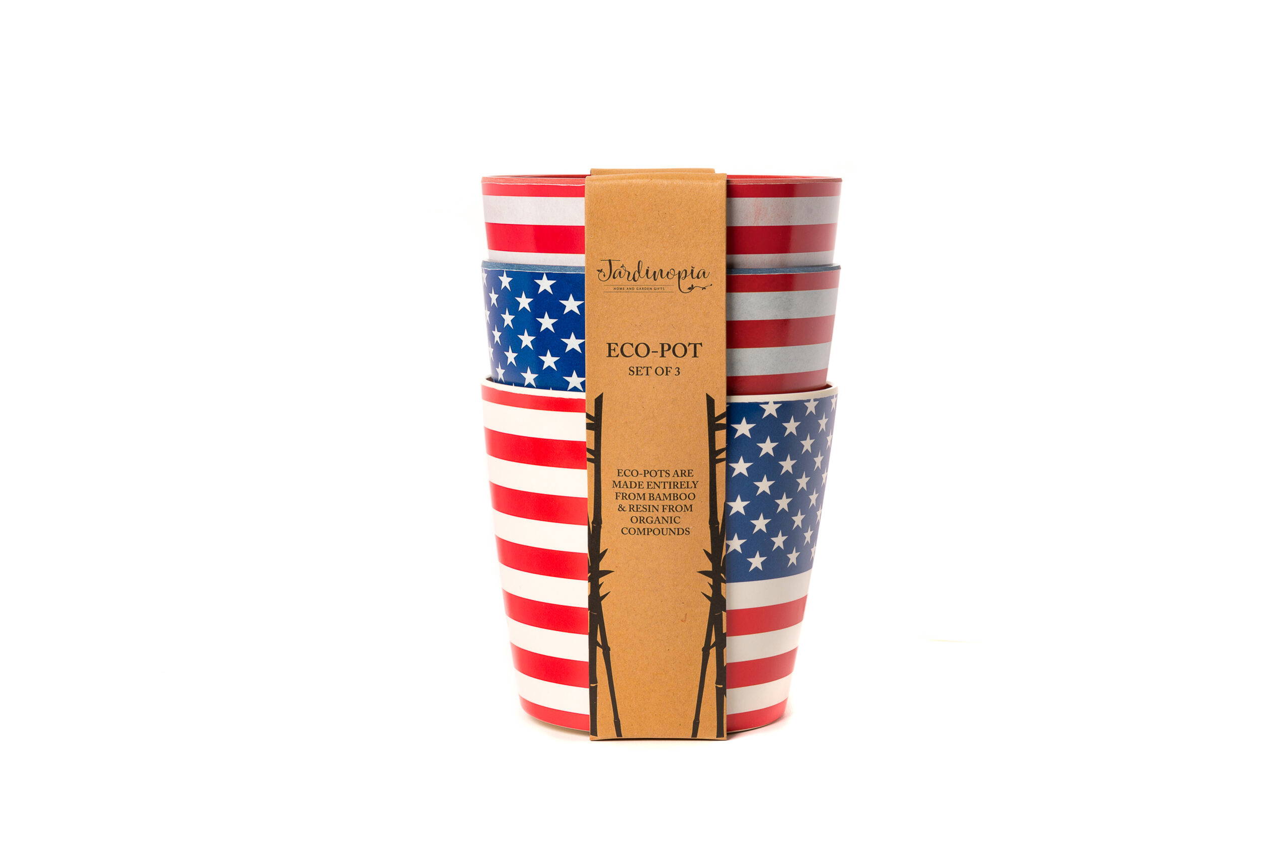 Bamboo Eco-Pot ‘Flags’ collection USA – The flag of the United States ...