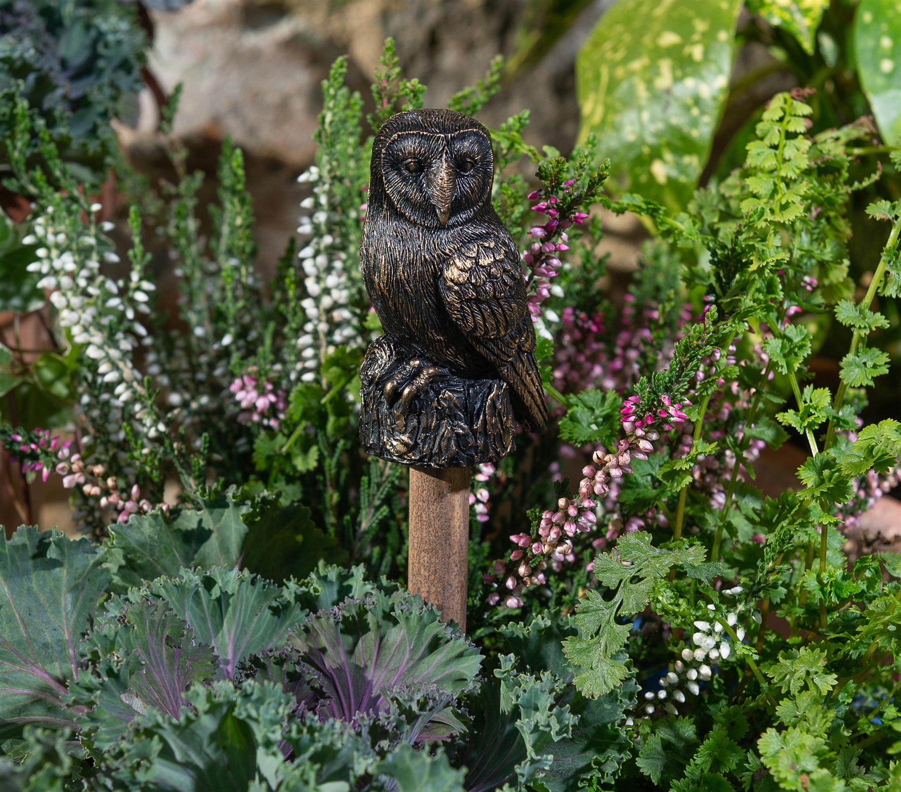 Barn Owl Cane or Stake Topper – Jardinopia Ltd
