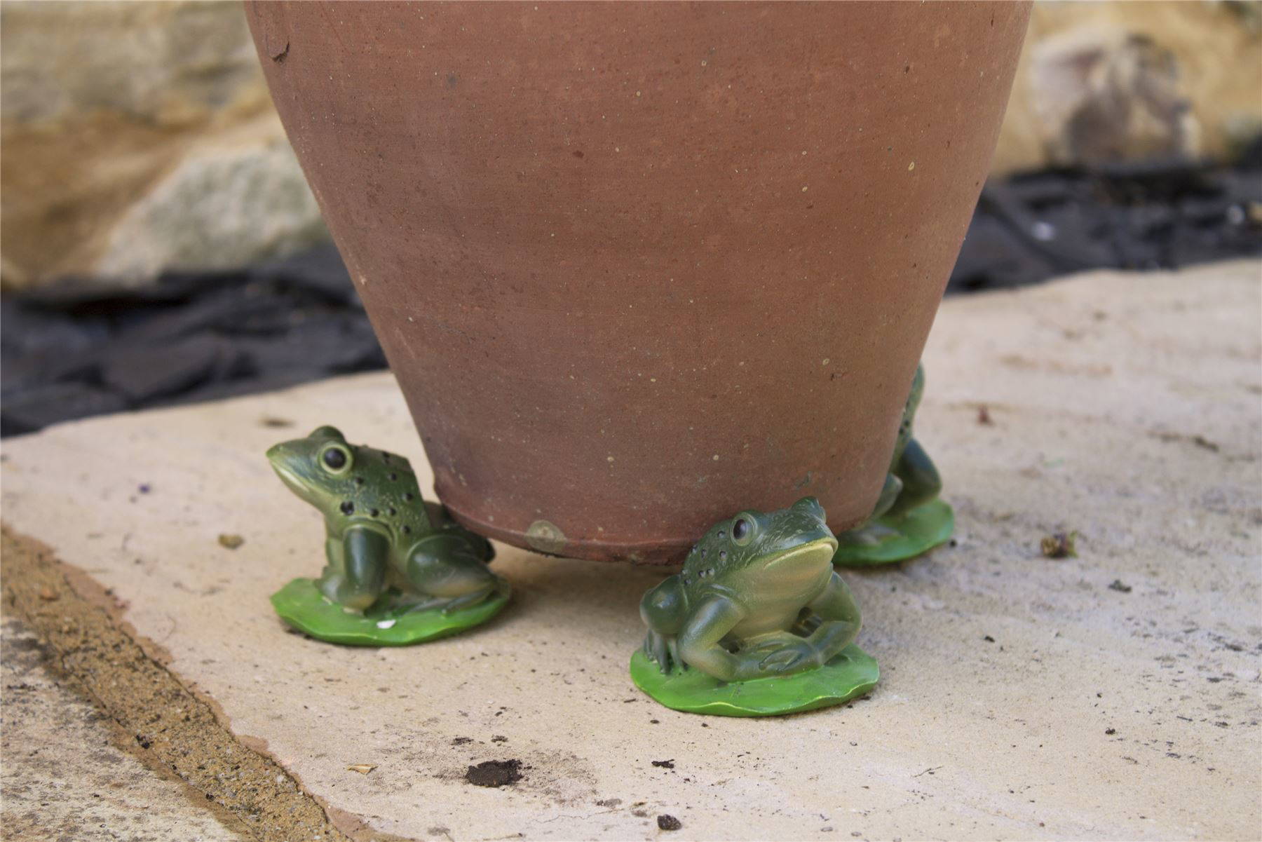 Green Frog Plant Pot Feet – Set of 3 – Jardinopia Ltd