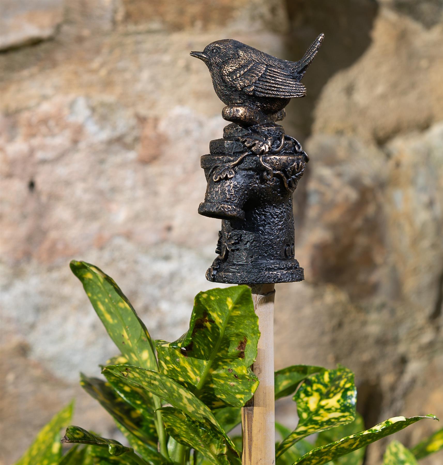 Wren On Tap Cane or Stake Topper – Jardinopia Ltd