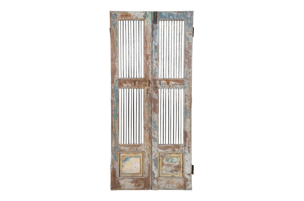 Antique Indian Teak Wood Jali Shutter Doors – Jardinopia Ltd