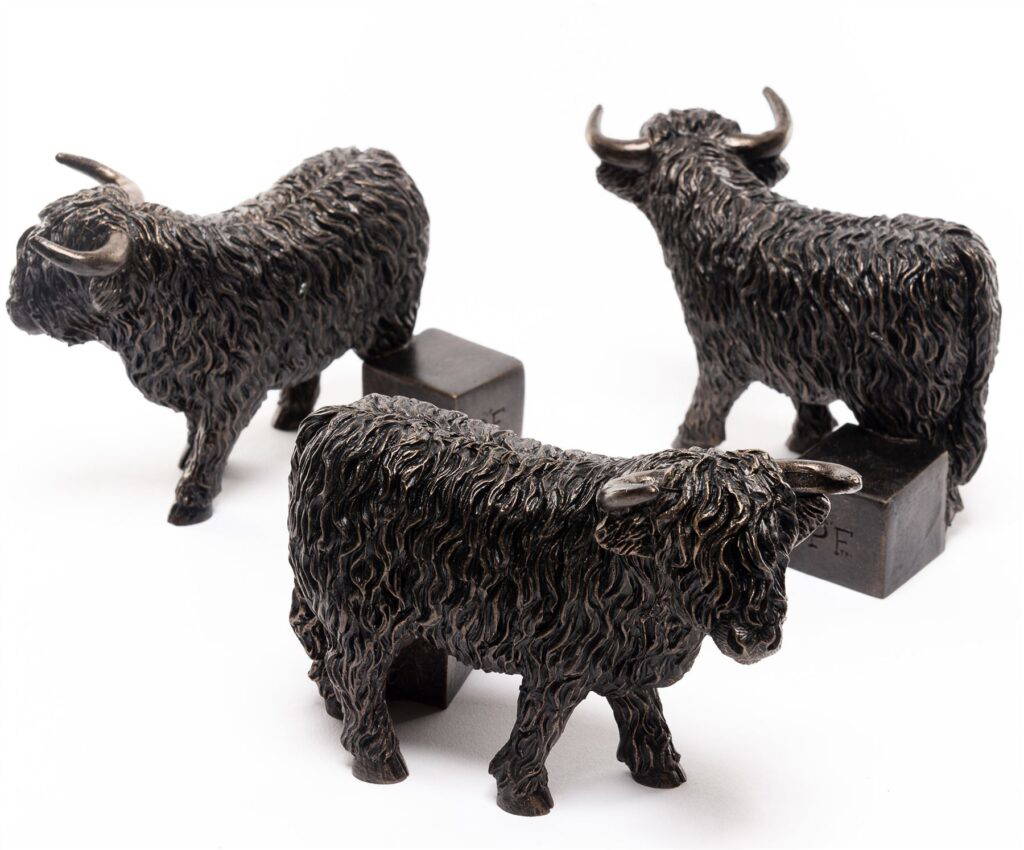 Highland Cow Plant Pot Feet - Set of 3 - Jardinopia Ltd