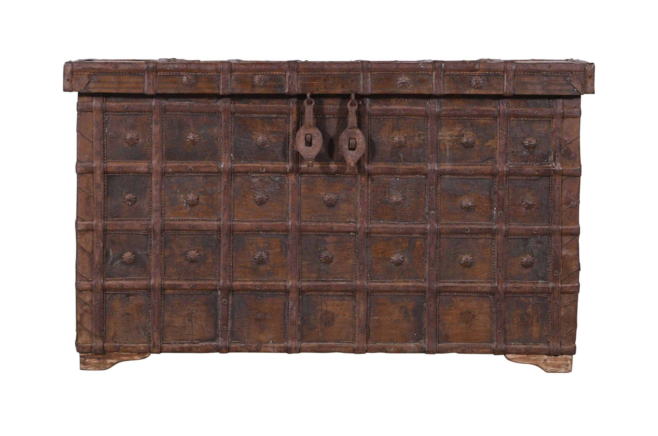 Antique Indian Teak Wood Pitara Console Chest – Jardinopia Ltd