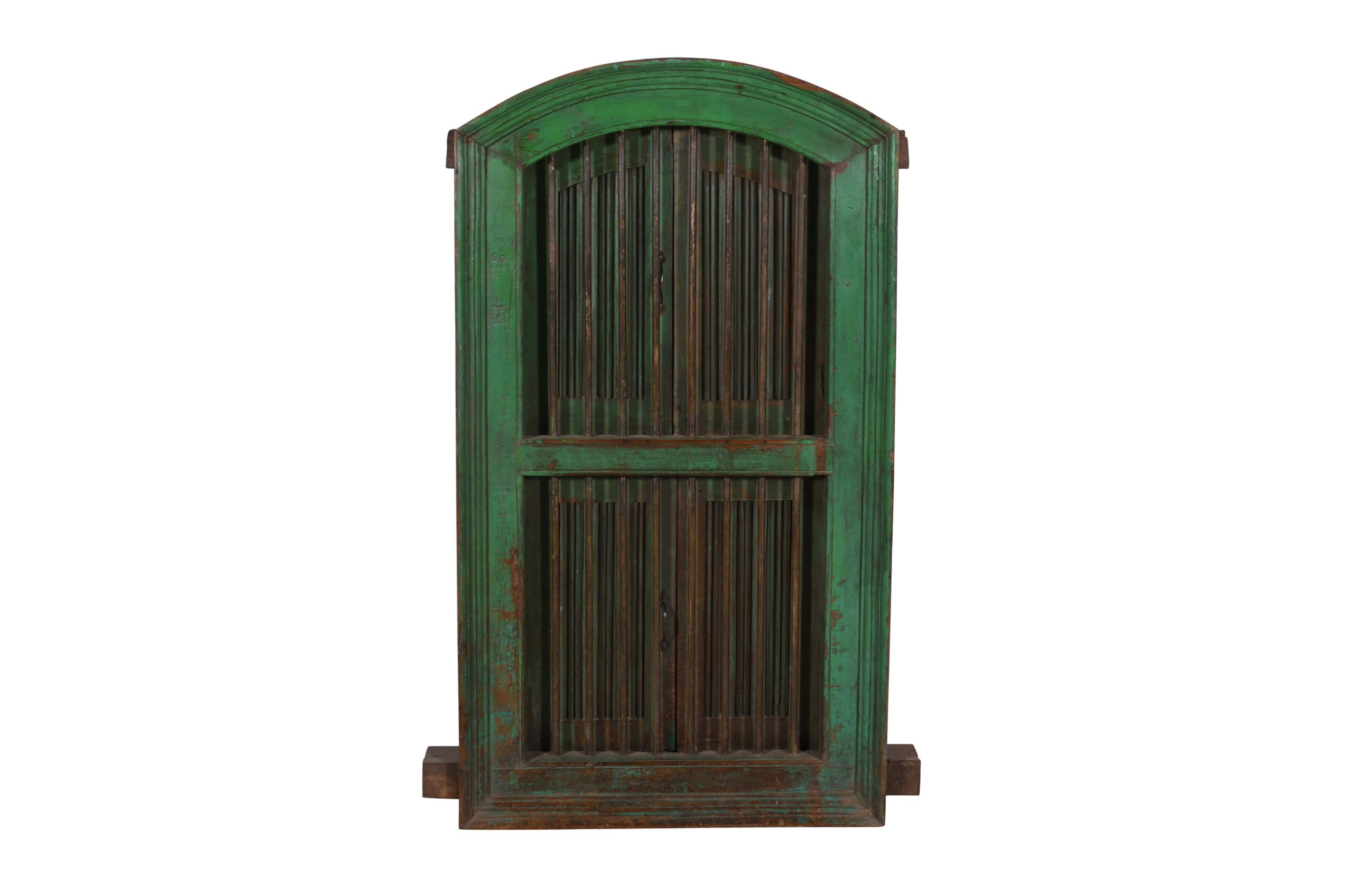 Antique Indian Teak Jali Window - Jardinopia Ltd