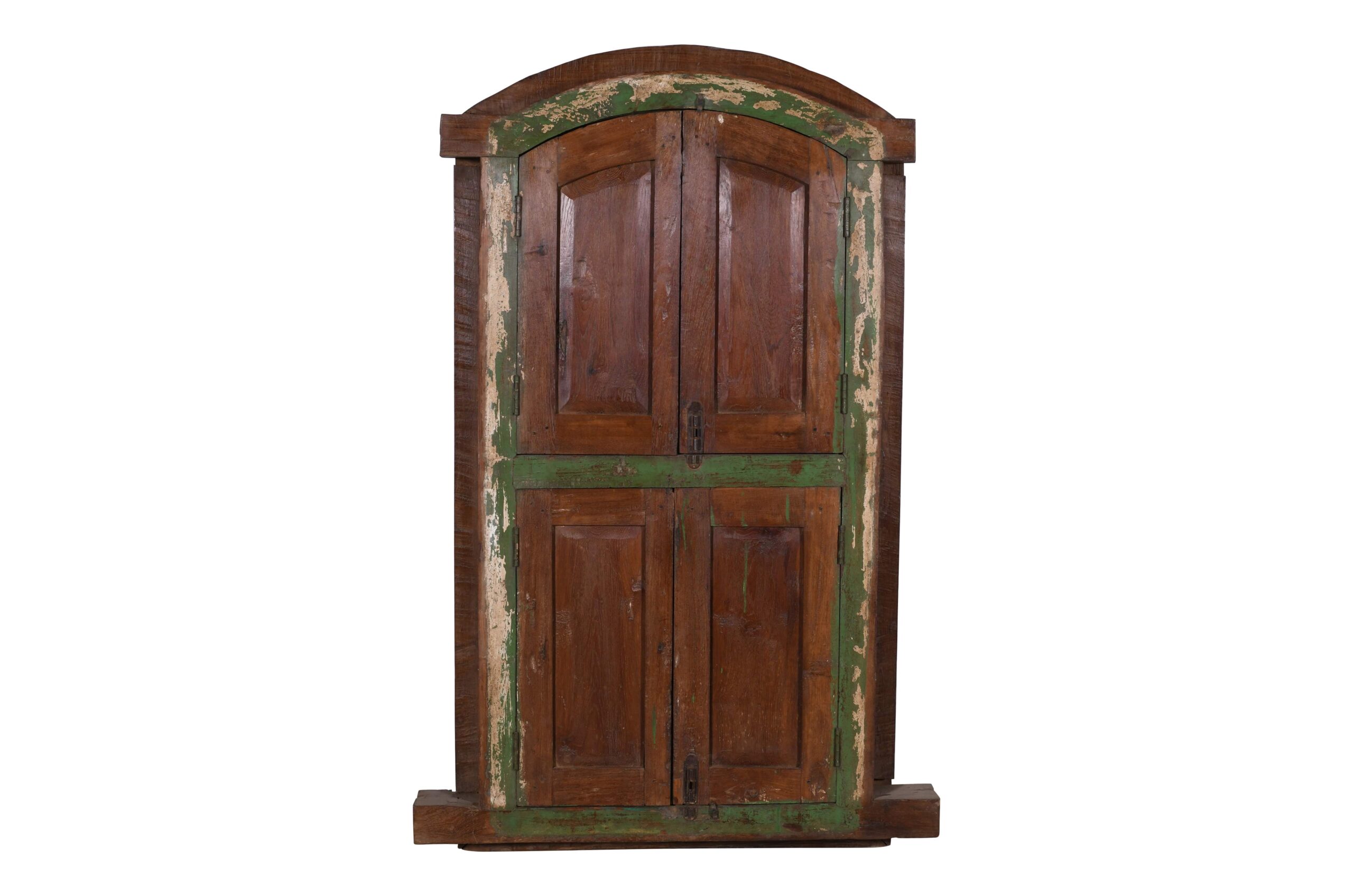 Antique Indian Teak Jali Window - Jardinopia Ltd