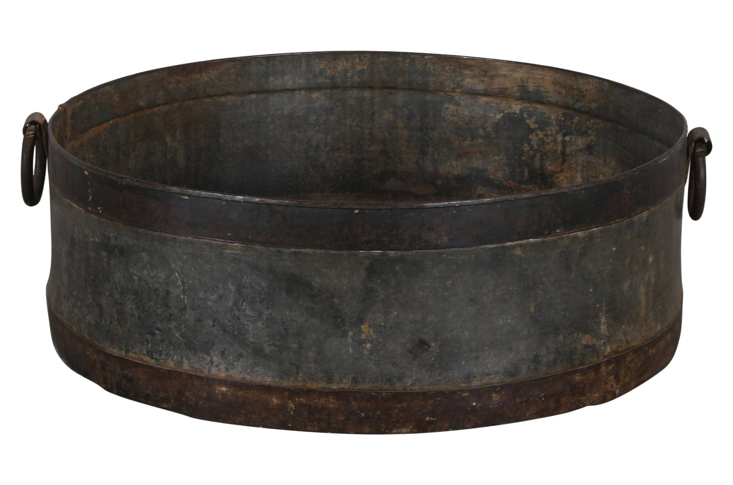 Vintage Heavyweight Indian Iron Cooking And General Kitchen Pot ...