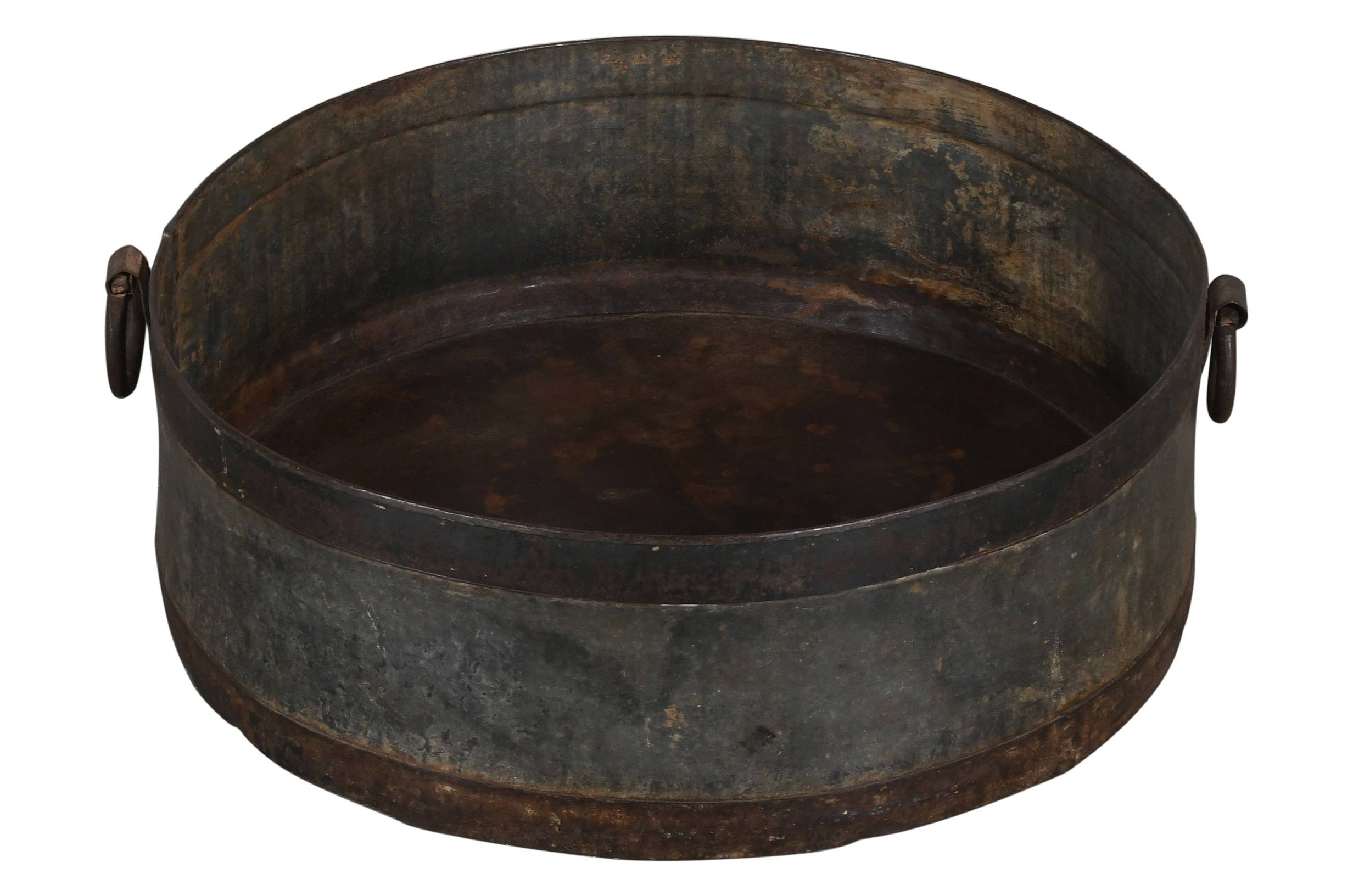Vintage Heavyweight Indian Iron Cooking And General Kitchen Pot ...