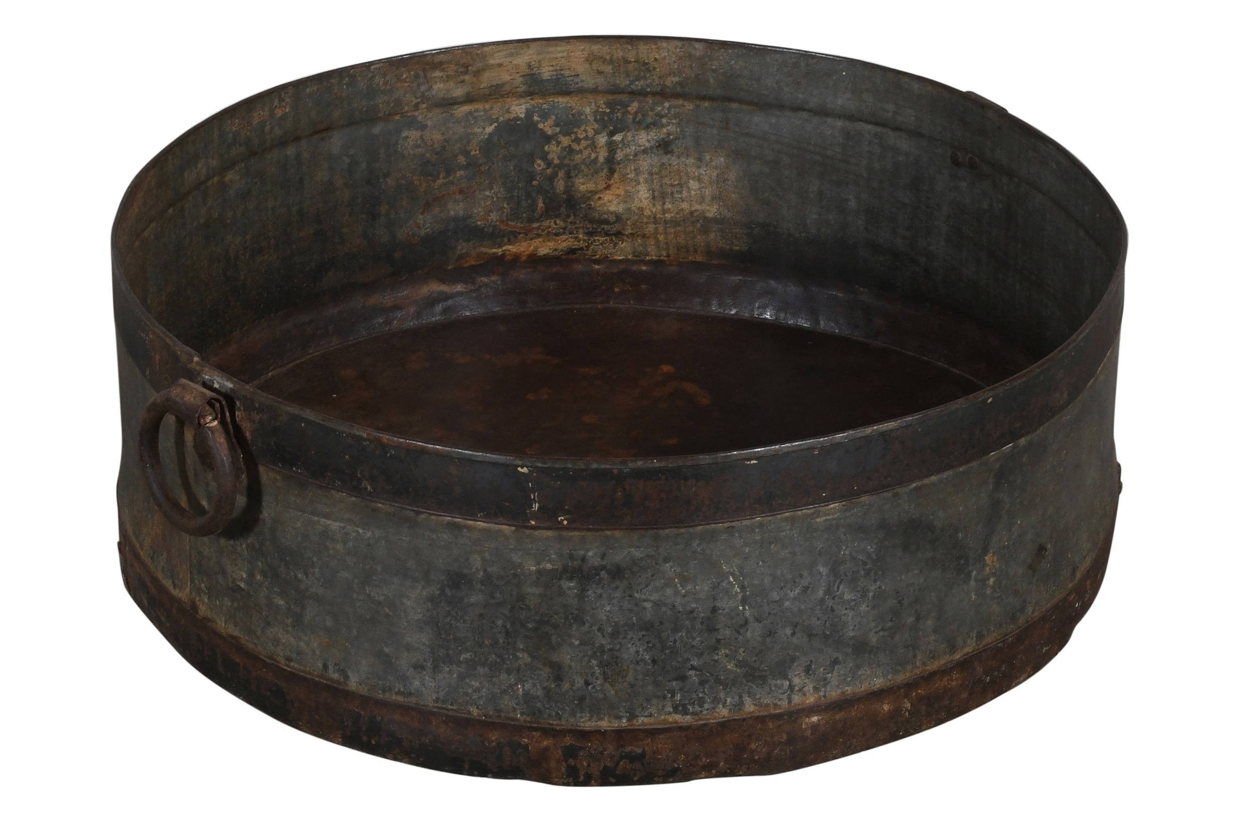 Vintage Heavyweight Indian Iron Cooking And General Kitchen Pot ...