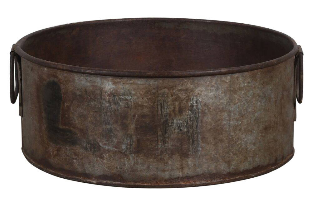 Vintage Heavyweight Indian Iron Cooking And General Kitchen Pot ...