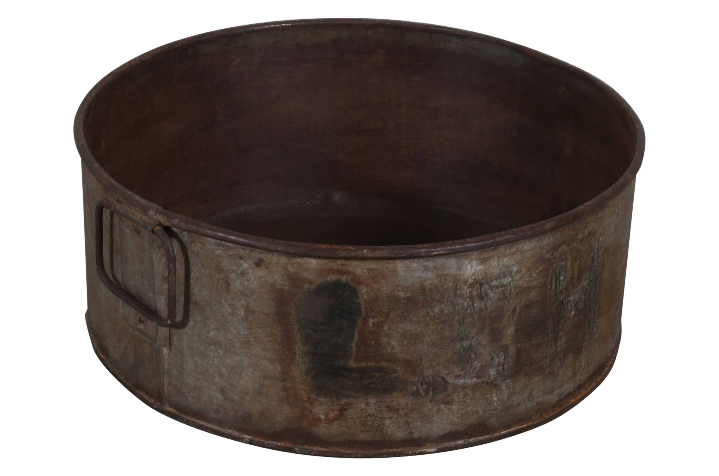 Vintage Heavyweight Indian Iron Cooking And General Kitchen Pot ...