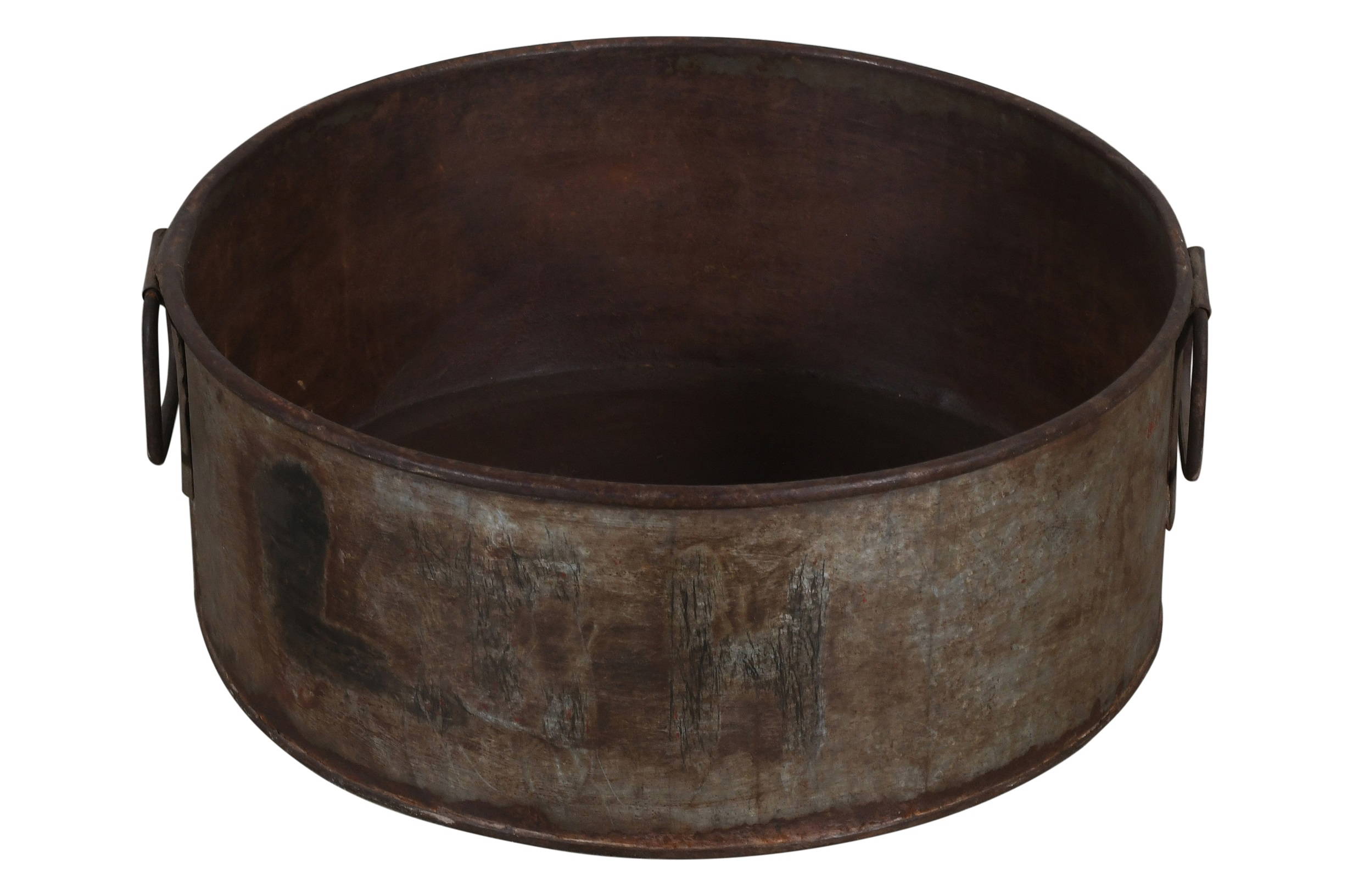 Vintage Heavyweight Indian Iron Cooking And General Kitchen Pot ...